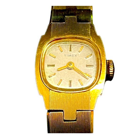 Timex | Accessories | Vintage Timex Automatic Watch Womens Silver Tone ...